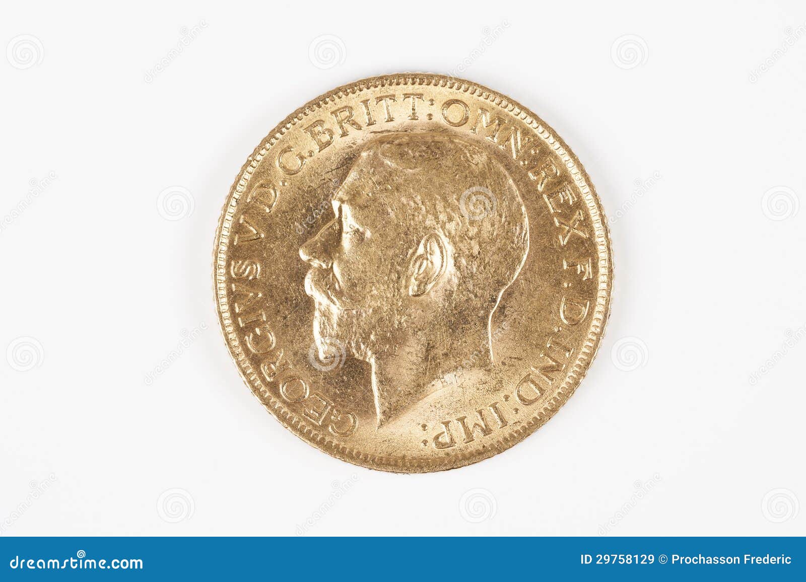 Gold Sovereign Coin, British Money Stock Photography | CartoonDealer ...