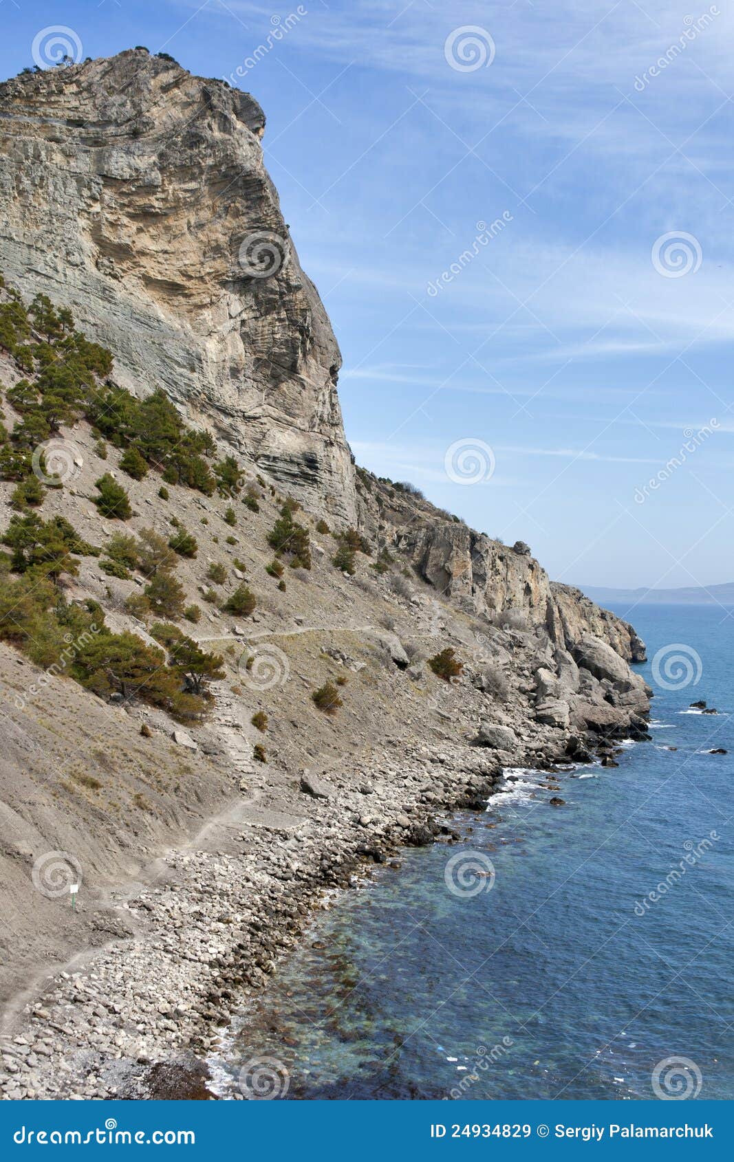Famous Golitsyn Pathway in Noviy Svet Stock Image - Image of novy ...