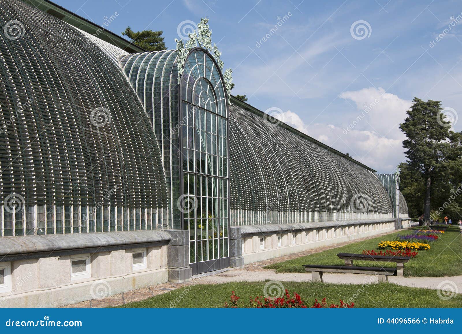 Famous Greenhouse in the Castle Lednice Stock Photo - Image of vacation ...