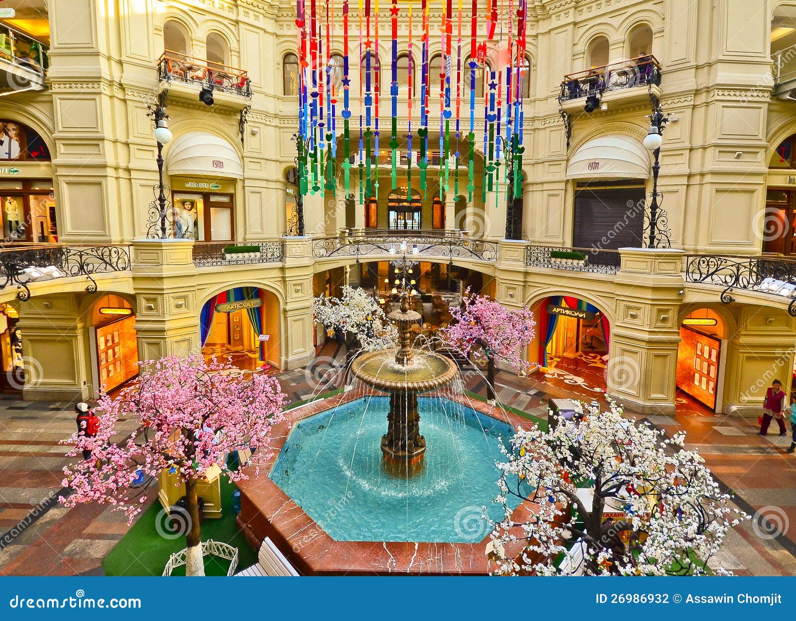 The famous GUM, Moscow editorial photography. Image of federation ...