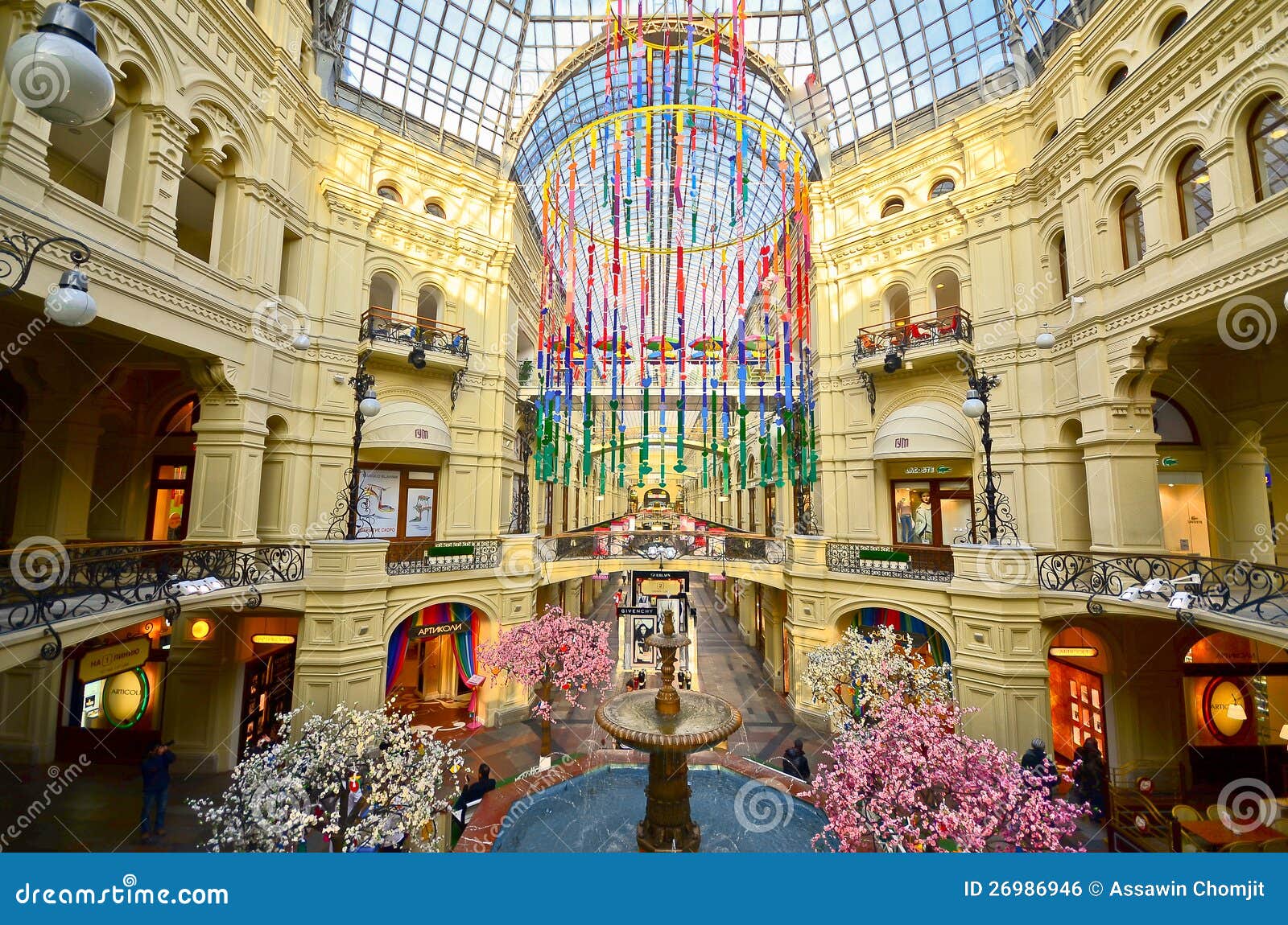 The famous GUM, Moscow editorial photo. Image of russian - 26986946