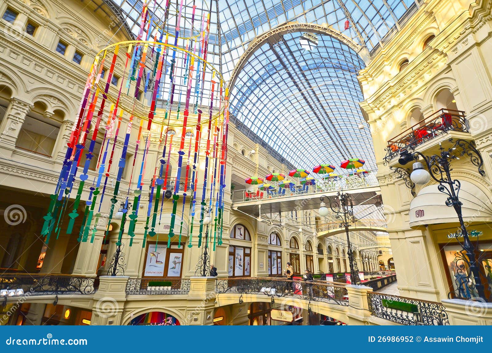 The famous GUM, Moscow editorial photography. Image of federation ...