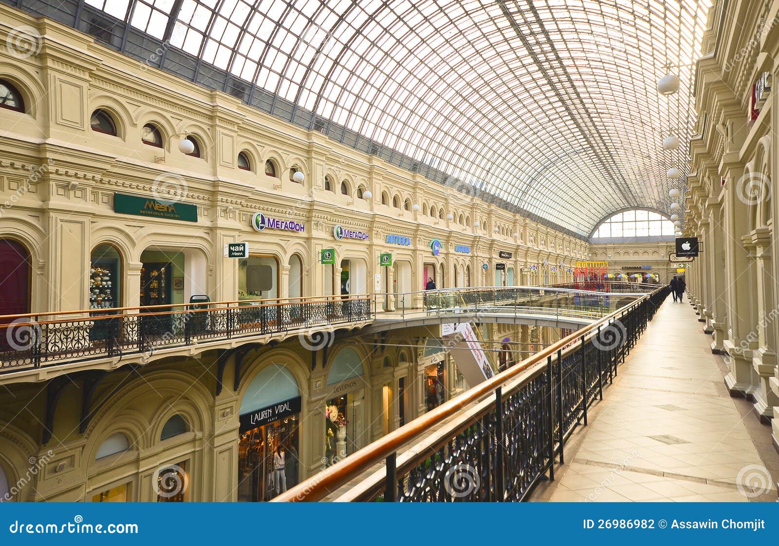 The famous GUM, Moscow editorial photography. Image of square - 26986982