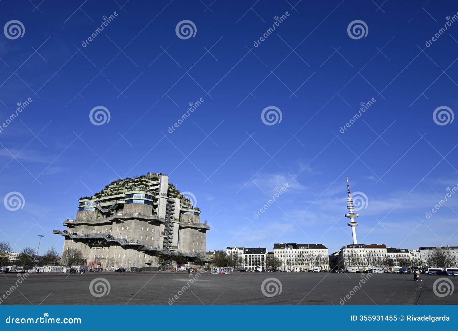 The Famous Hamburg Air-Raid Shelter Stock Image - Image of place ...