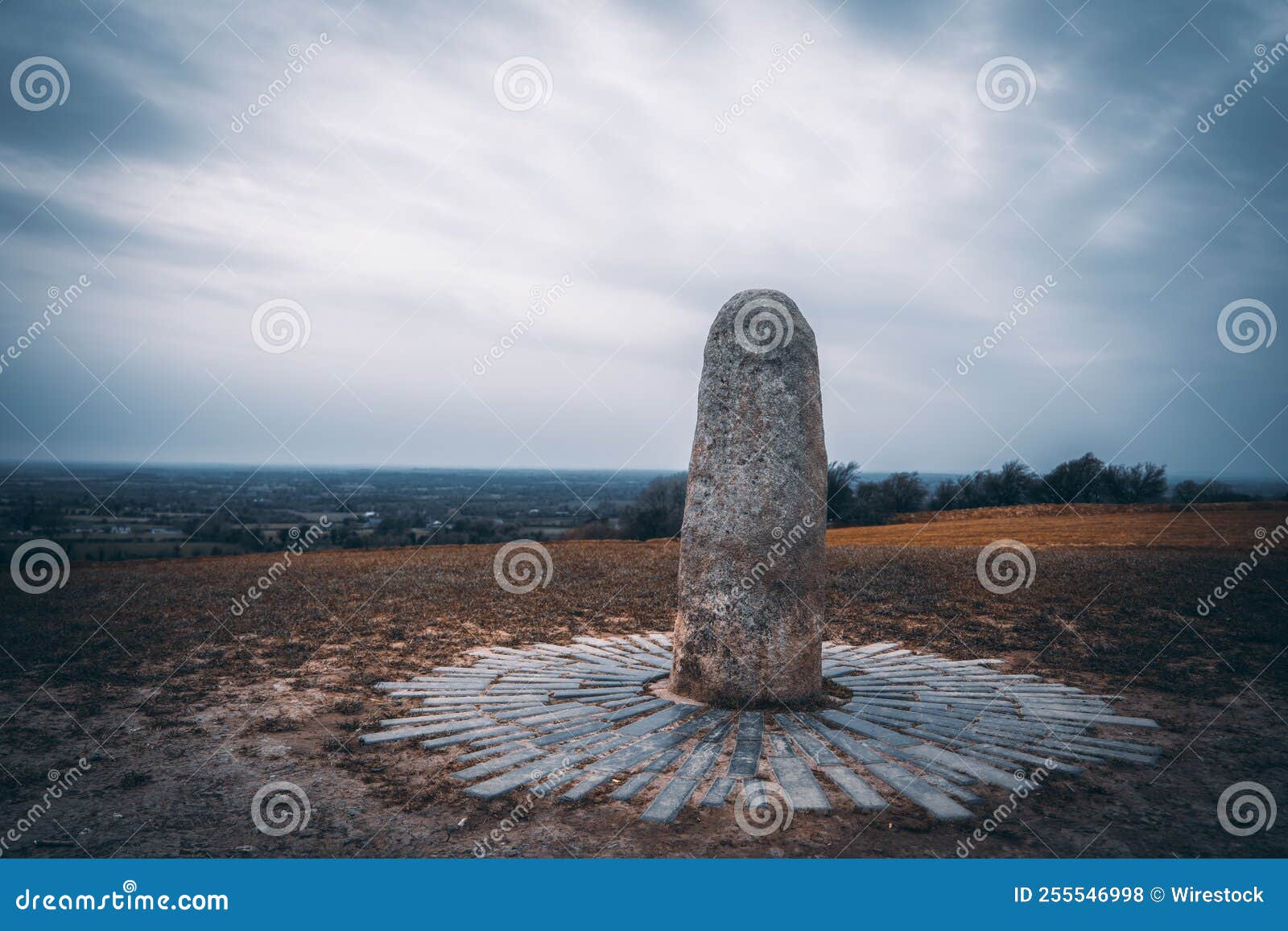 Famous Hill of Tara in Ireland with the Sky in the Background Stock ...