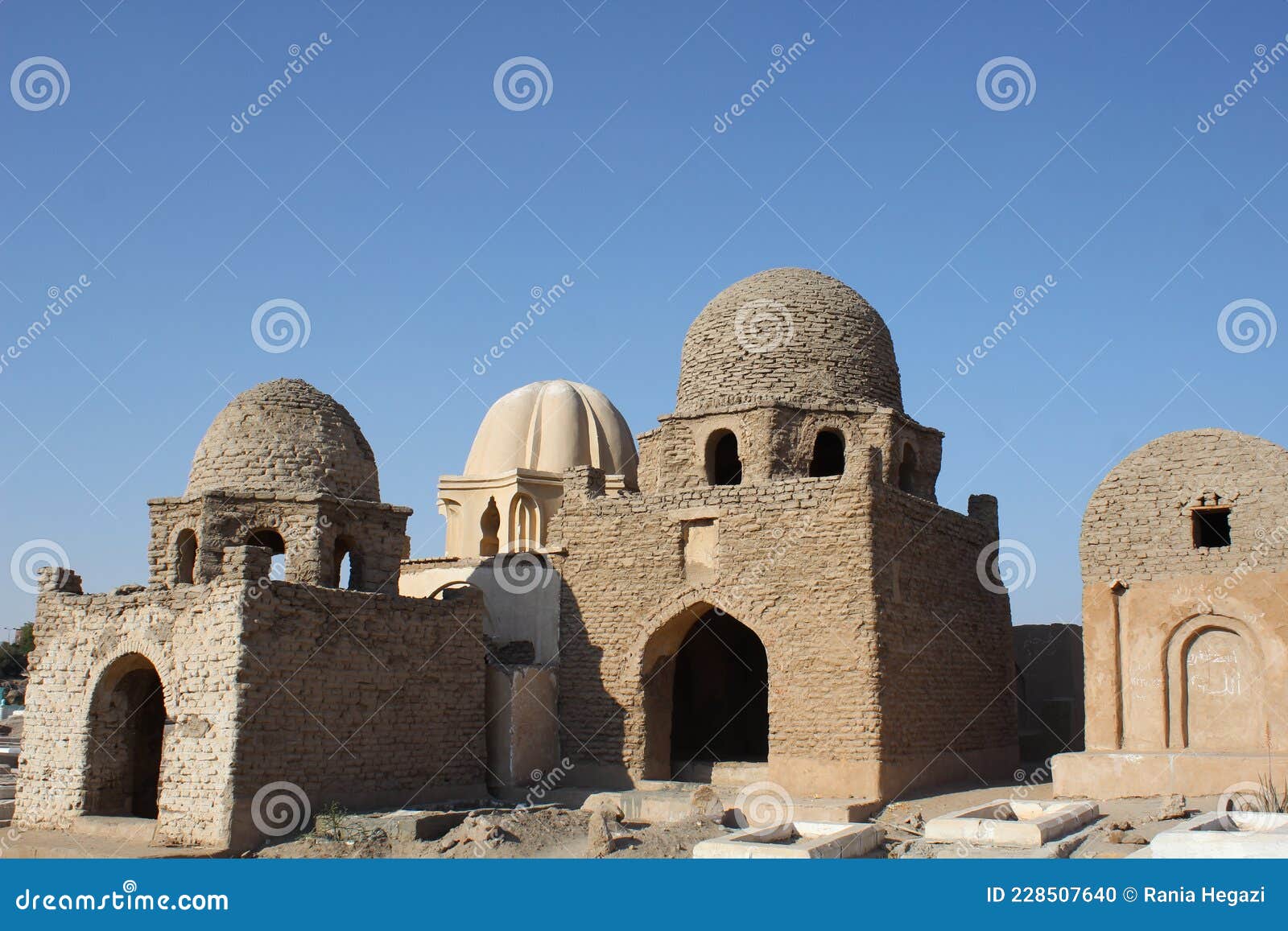 The Famous and Historic Fatimid Cemetery in Aswan Stock Photo - Image ...