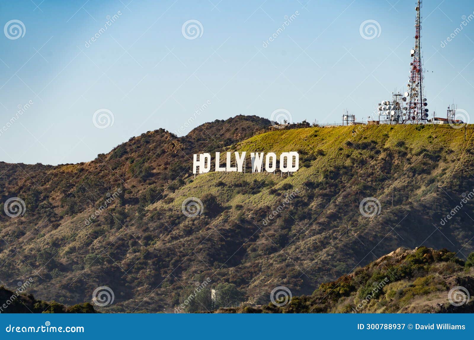 Famous Hollywood sign editorial photography. Image of large - 300788937