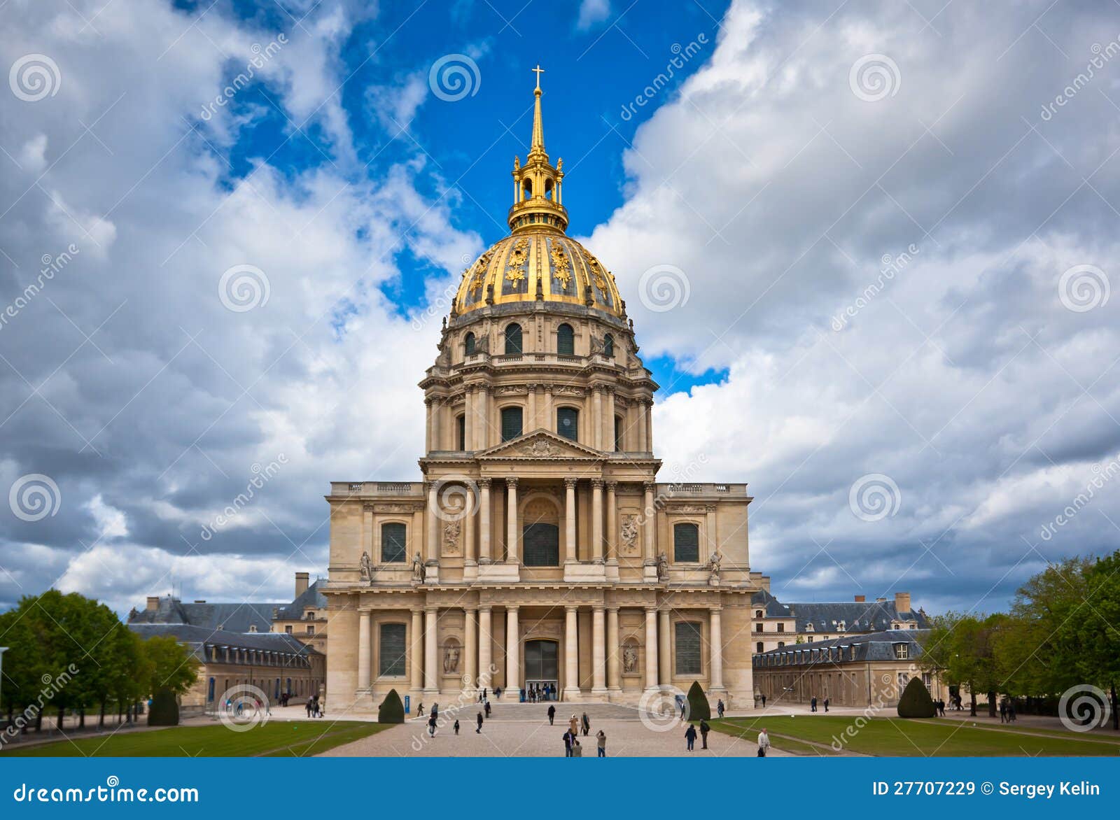 The Famous Hotel Des Invalides, Paris Stock Image - Image of france ...