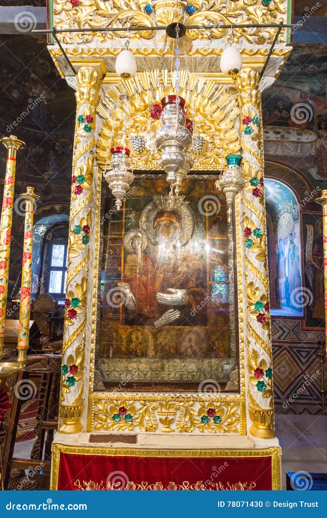 The Famous Icon of the Three Hands in the Troyan Monastery in Bulgaria ...