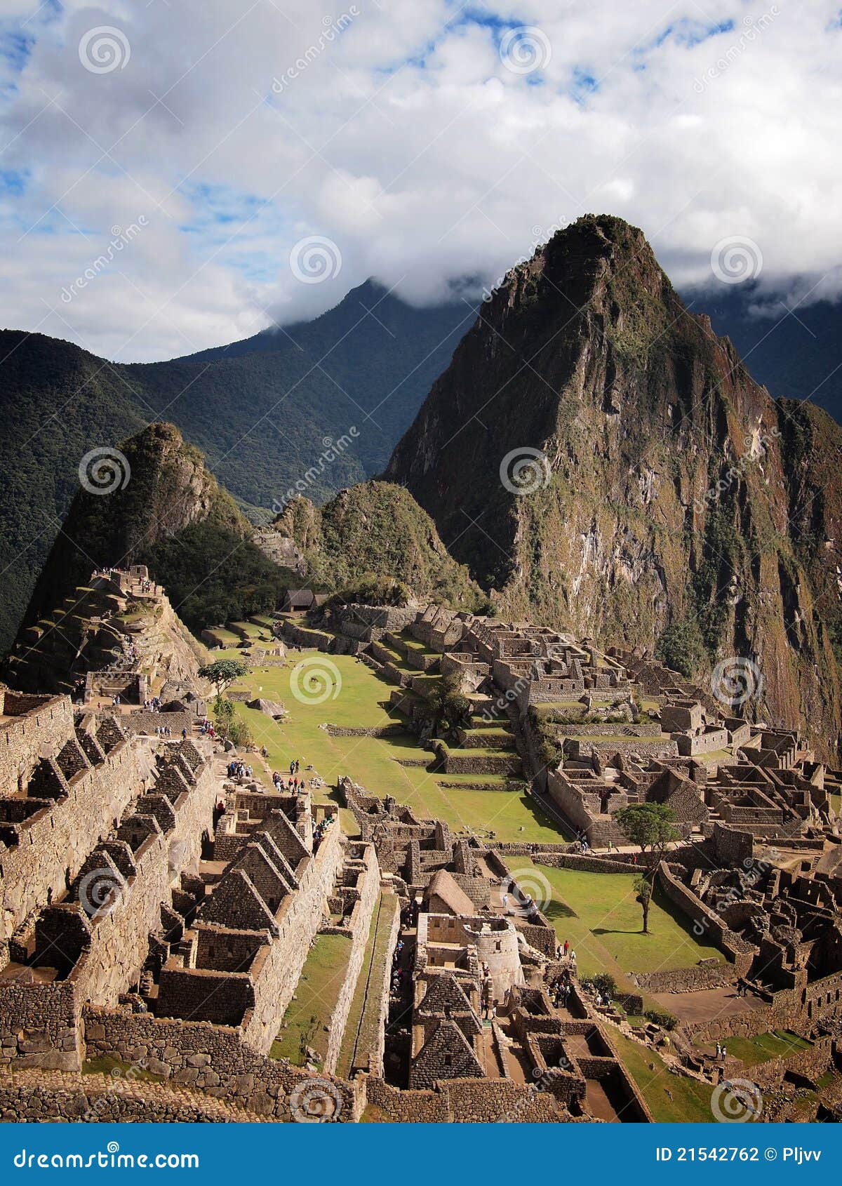 Famous Inca City Machu Picchu Stock Photo - Image of houses, ancient ...