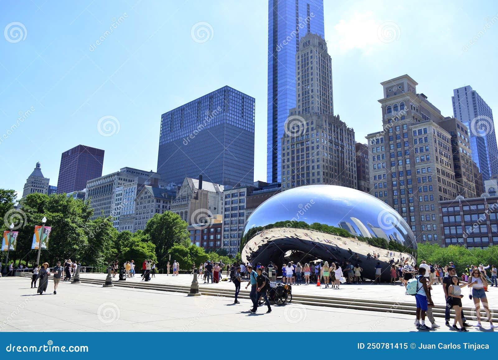 Famous Landmark, the Chicago Bean Editorial Image - Image of illinois ...