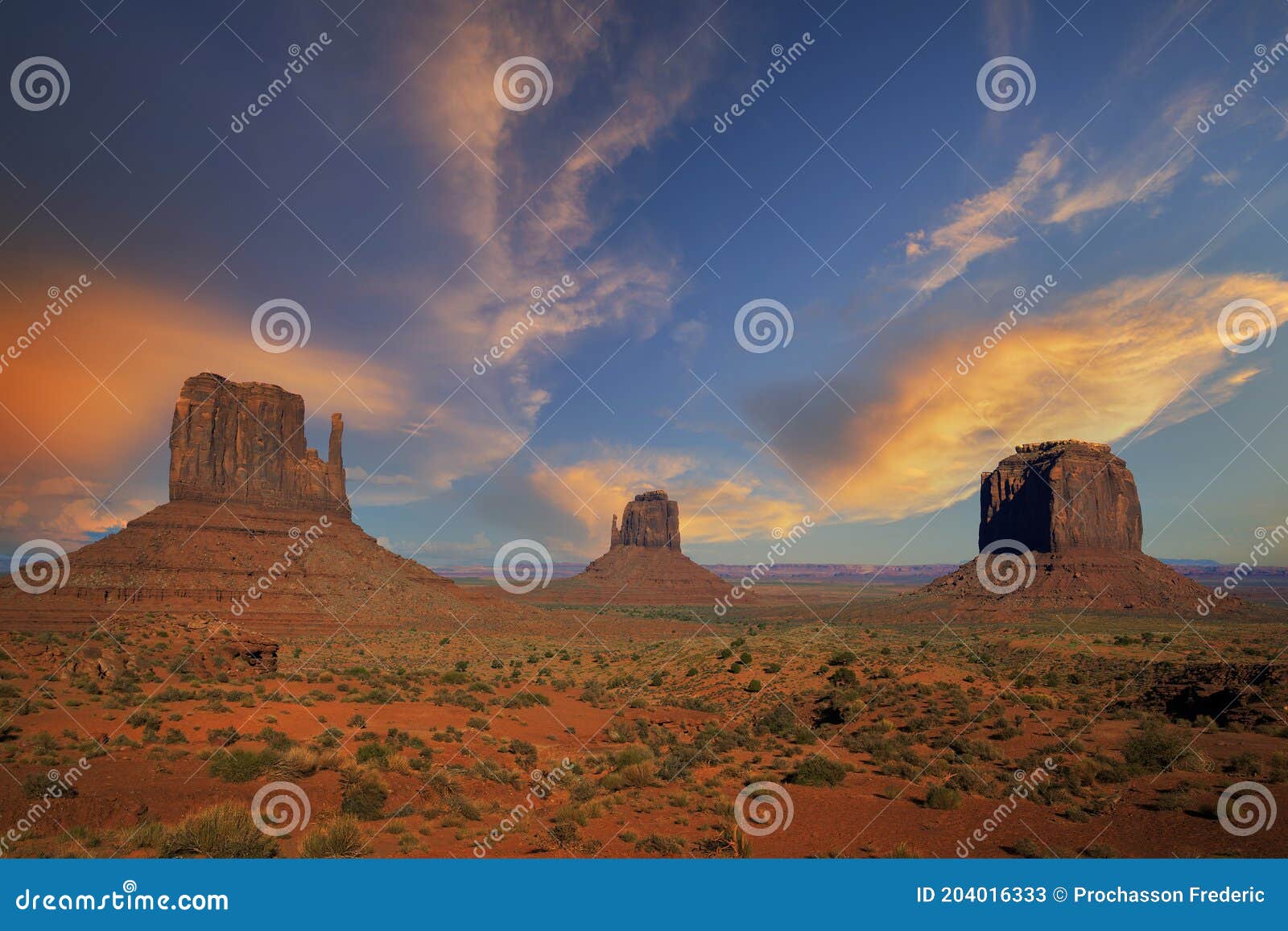Famous Landscape of Monument Valley Stock Image - Image of national ...
