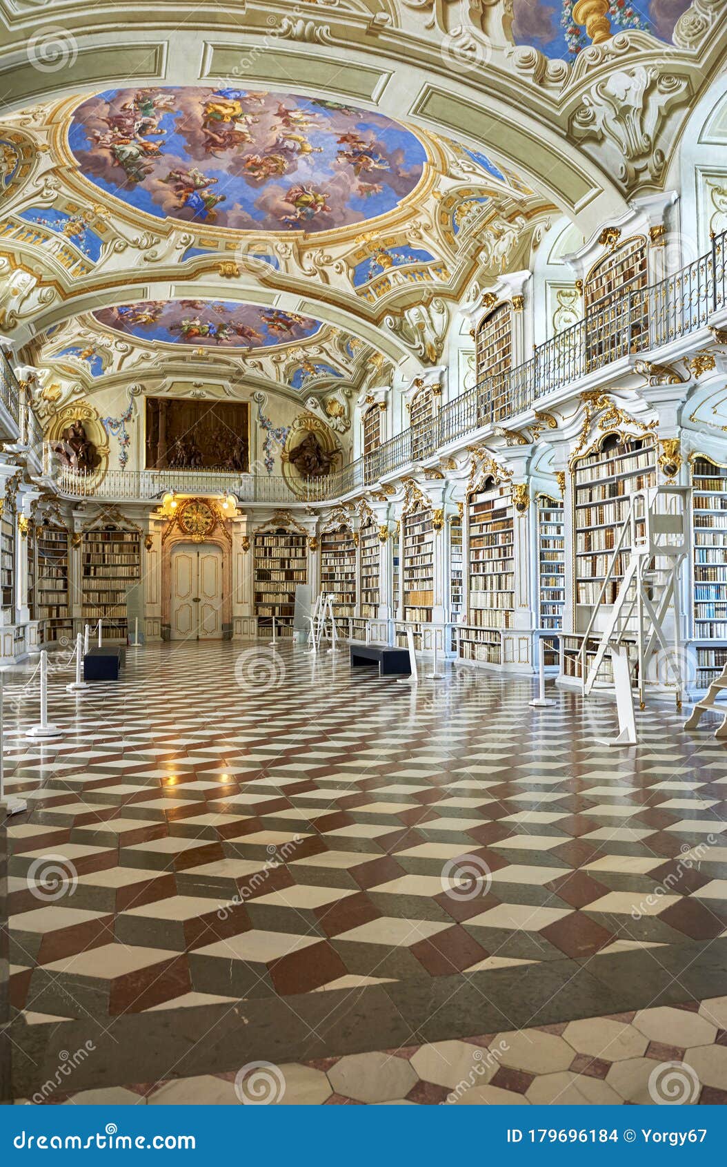 The Famous Library of Admont Abbey Editorial Stock Image - Image of ...