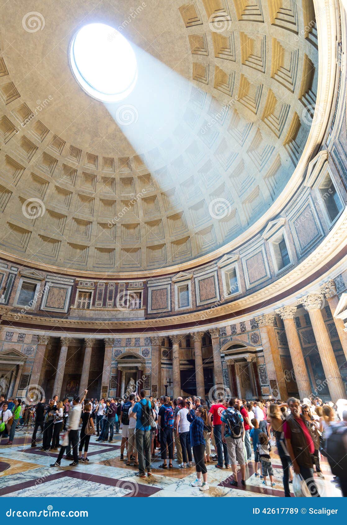 The Famous Light Ray in Rome Pantheon Editorial Stock Image - Image of ...