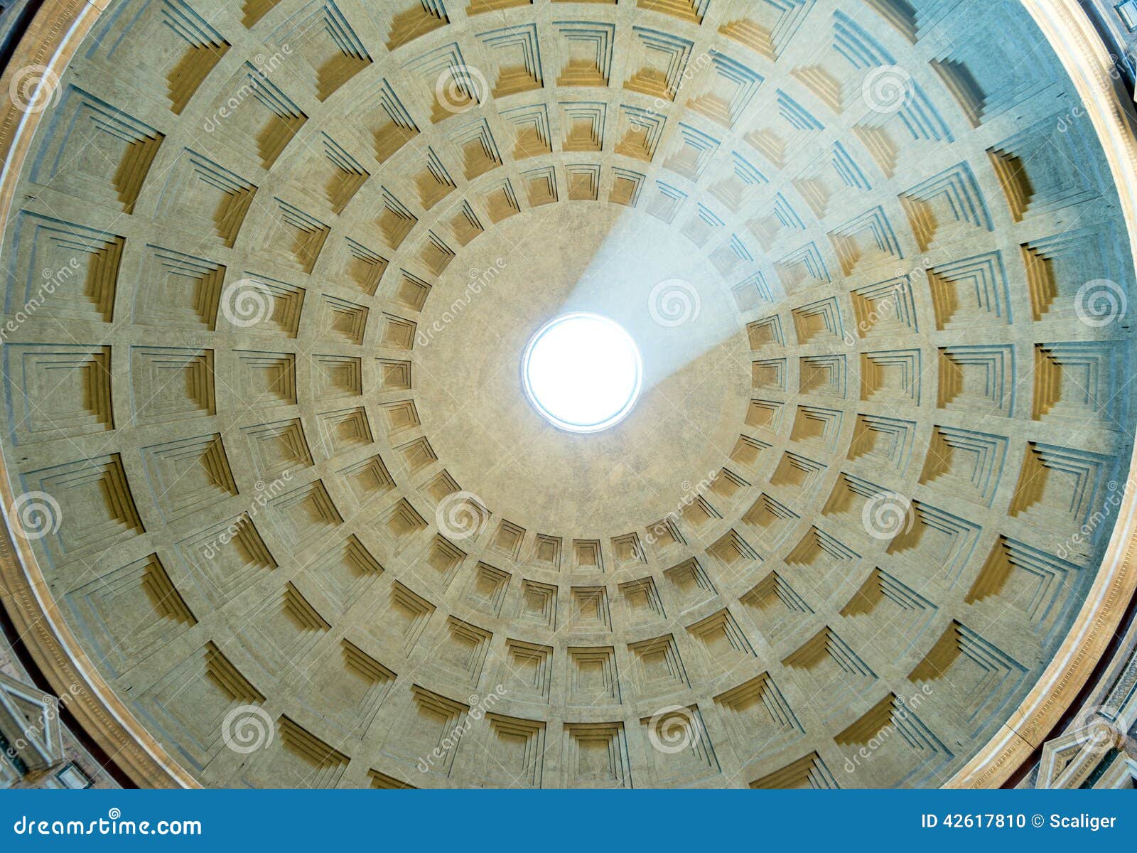 The Famous Light Ray In Pantheon, Rome Editorial Image | CartoonDealer ...