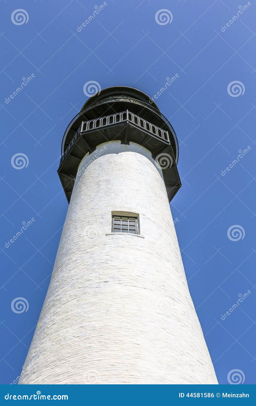 Famous Lighthouse at Cape Florida at Key Biscayne Stock Photo - Image ...