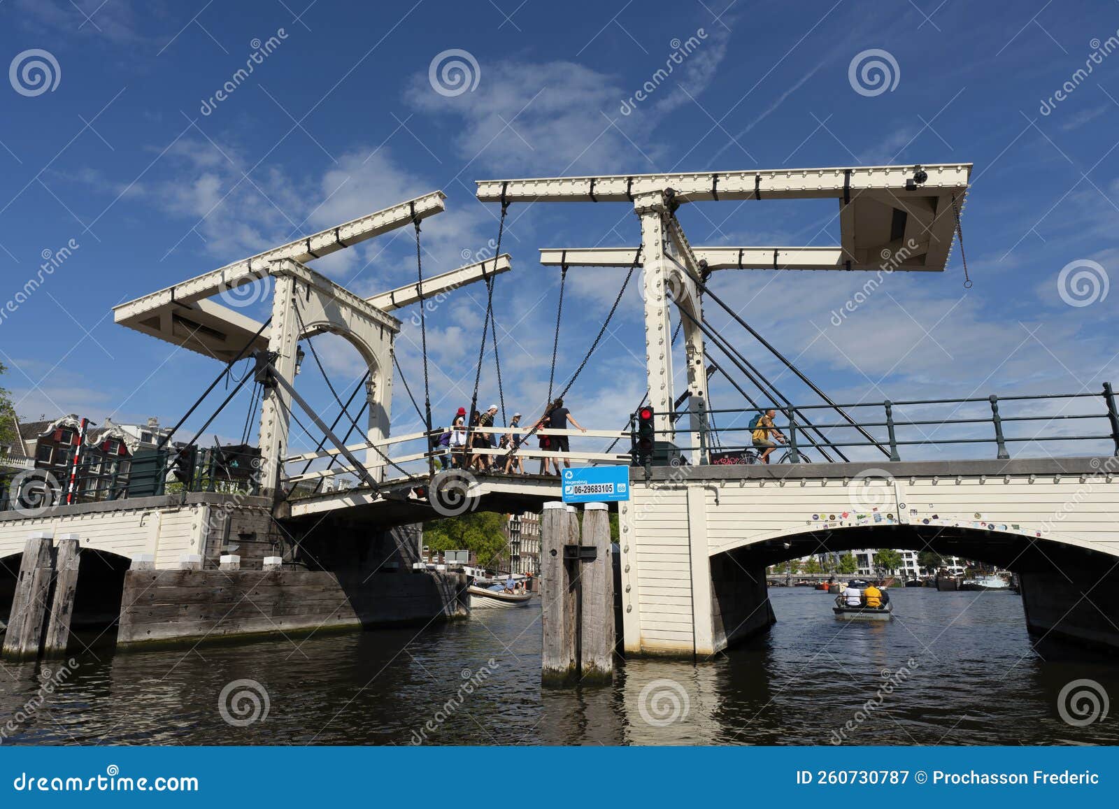 Famous Magere Brug Bridge in Amsterdam Editorial Photography - Image of ...