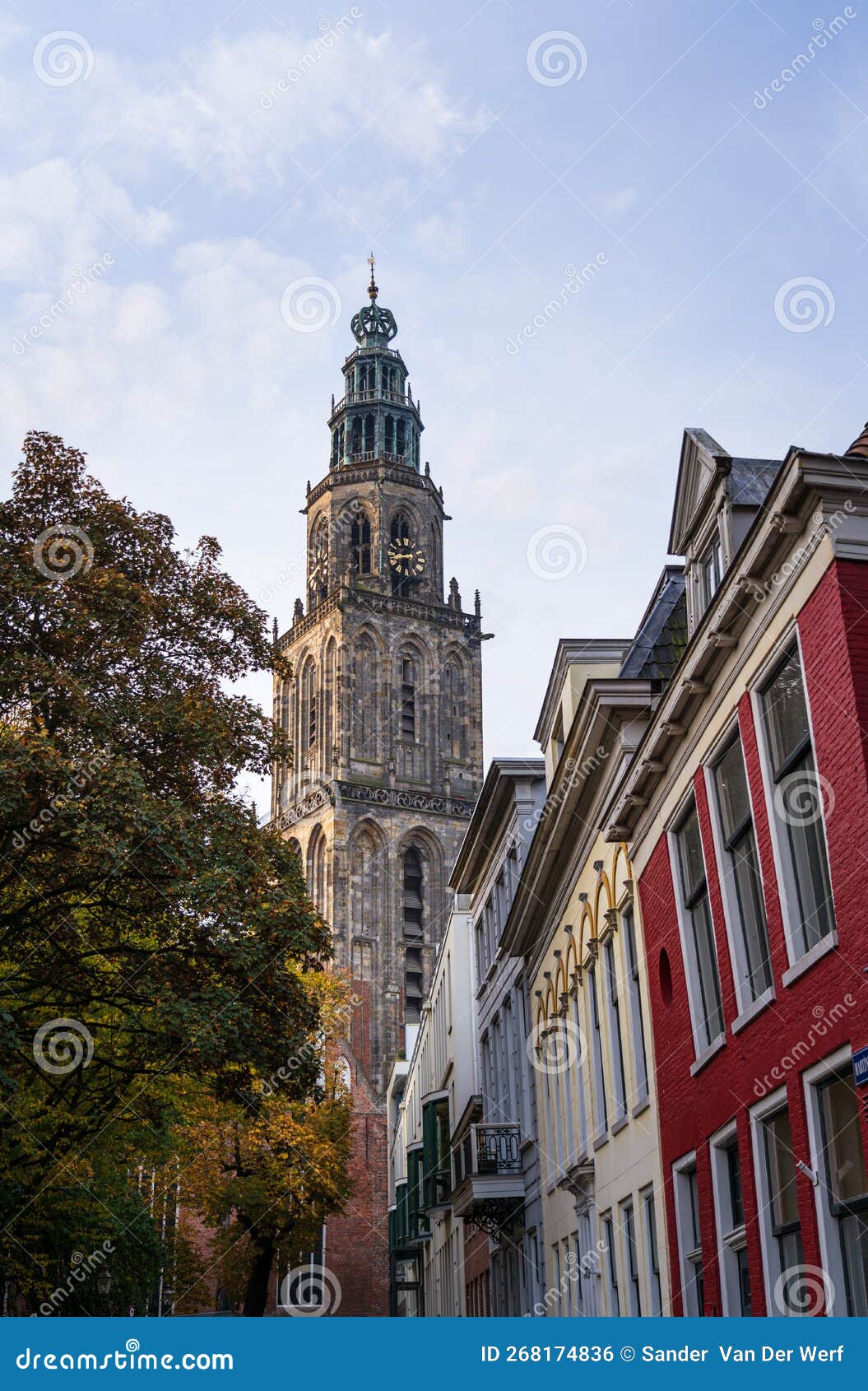 The Famous Martinitoren in Groningen Stock Photo - Image of roof ...