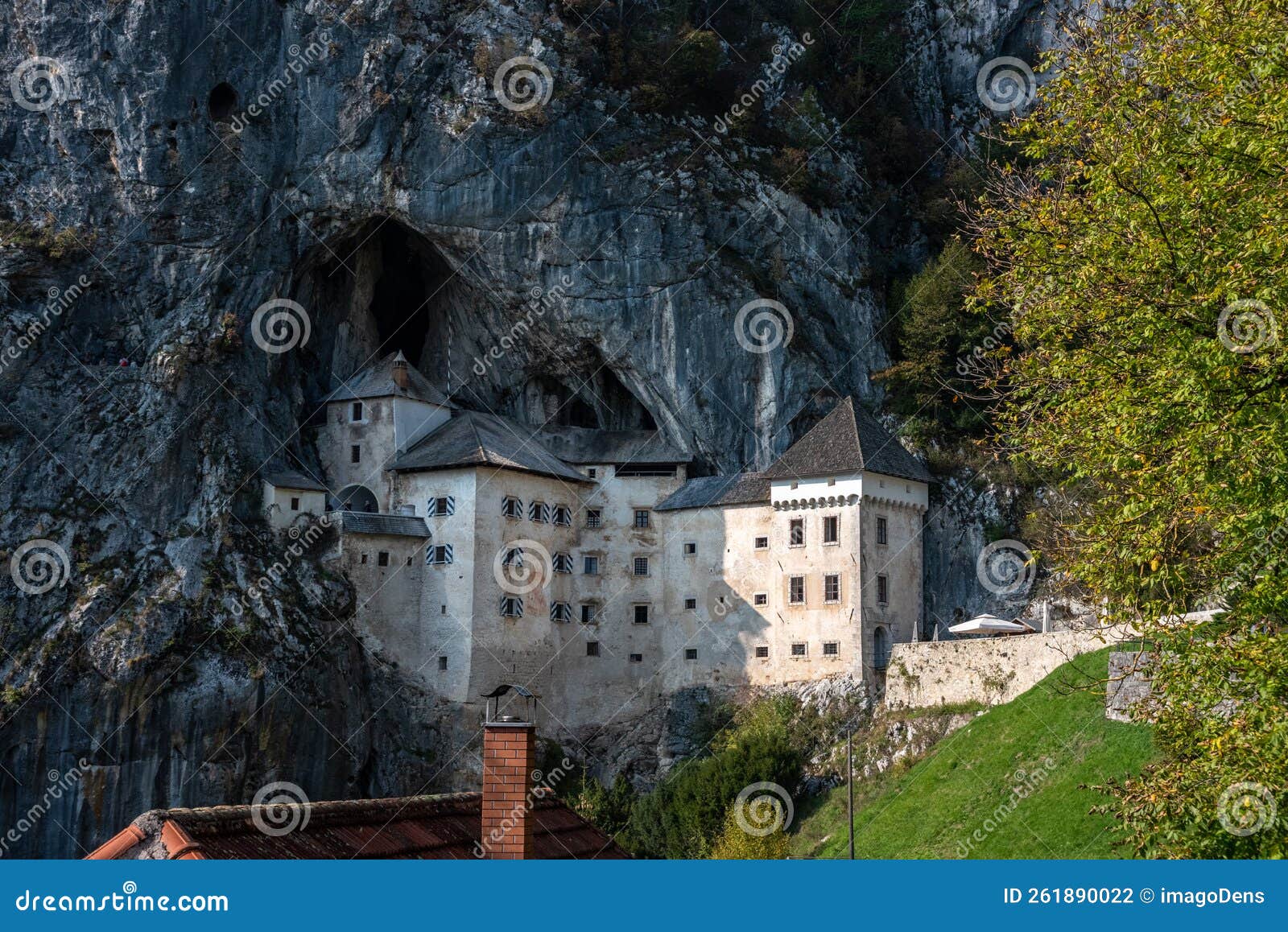Famous Medieval Predjama Cave Castle in Slovenia Stock Photo - Image of ...