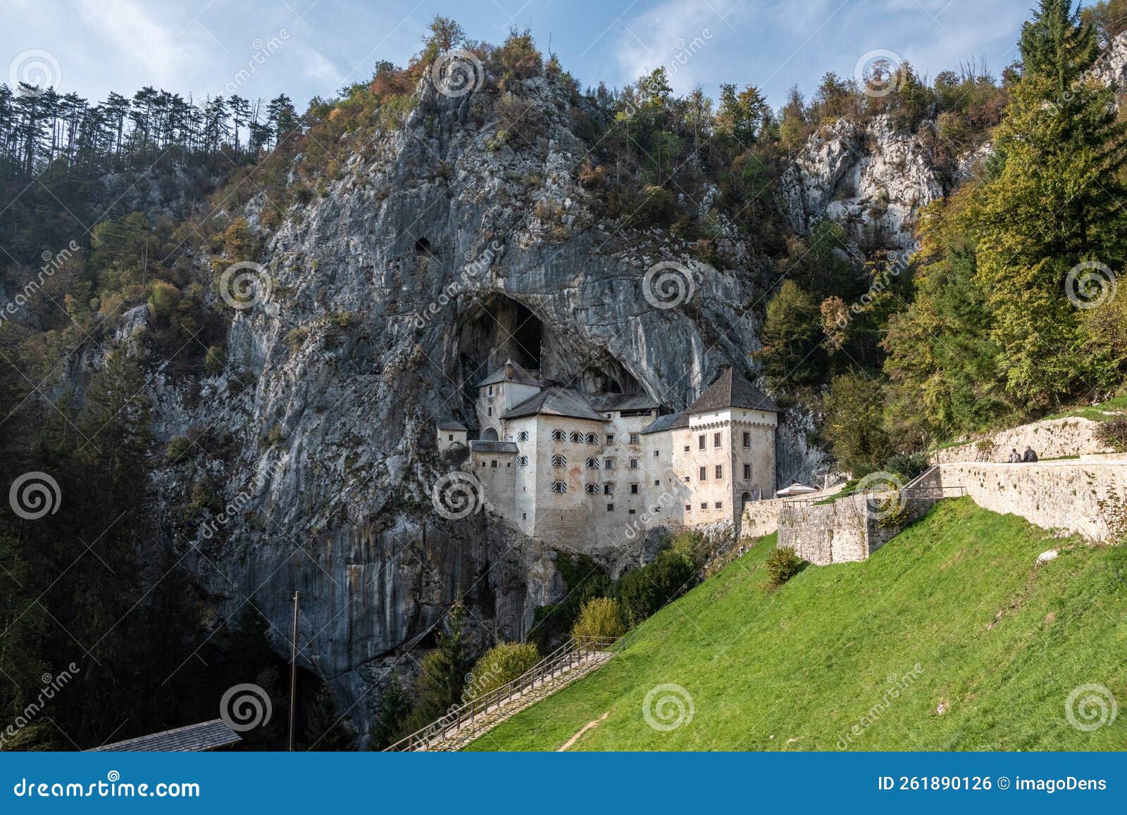 Famous Medieval Predjama Cave Castle in Slovenia Stock Photo - Image of ...