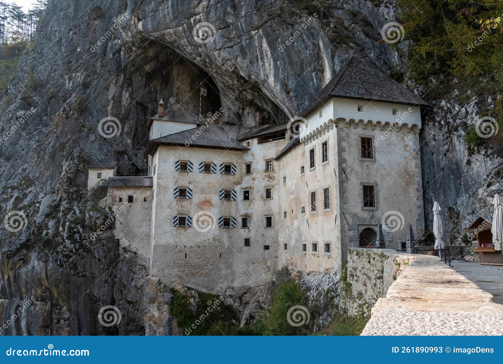 Famous Medieval Predjama Cave Castle in Slovenia Stock Image - Image of ...