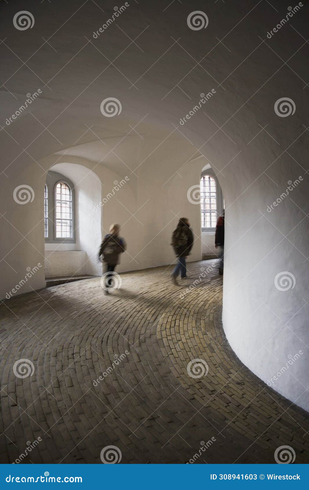 Famous Medieval Round Tower, Copenhagen Stock Image - Image of open ...