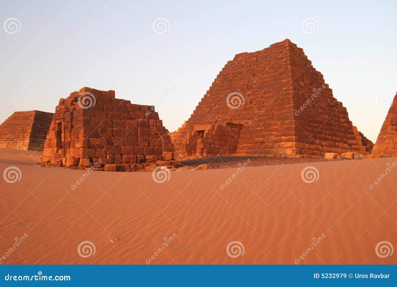 Famous Meroe Pyramids Royalty-Free Stock Image | CartoonDealer.com #5232988
