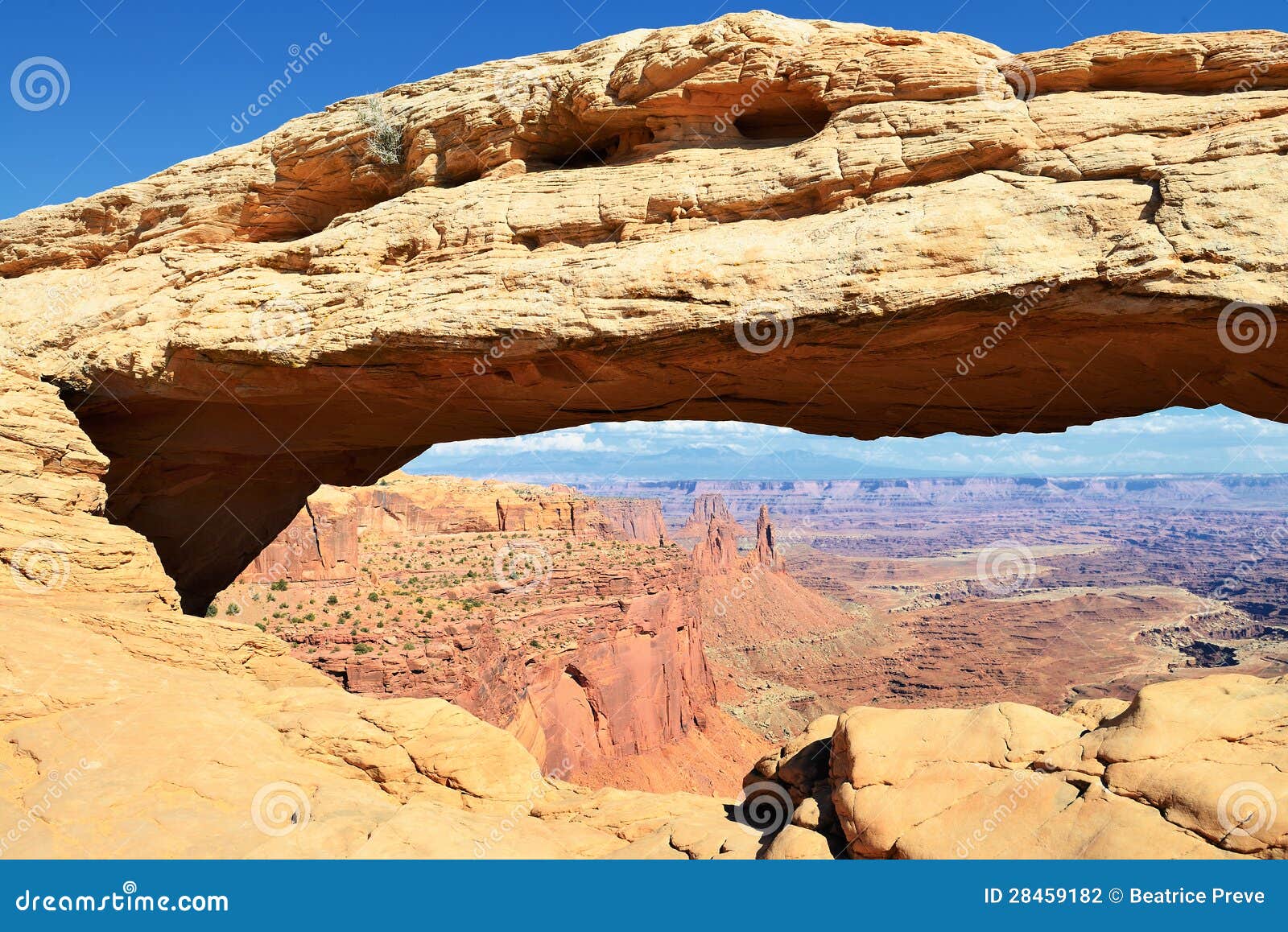 Famous Mesa Arch stock photo. Image of geological, formation - 28459182