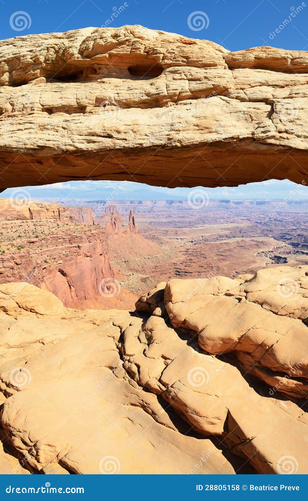 Famous Mesa Arch stock photo. Image of overlook, nature - 28805158