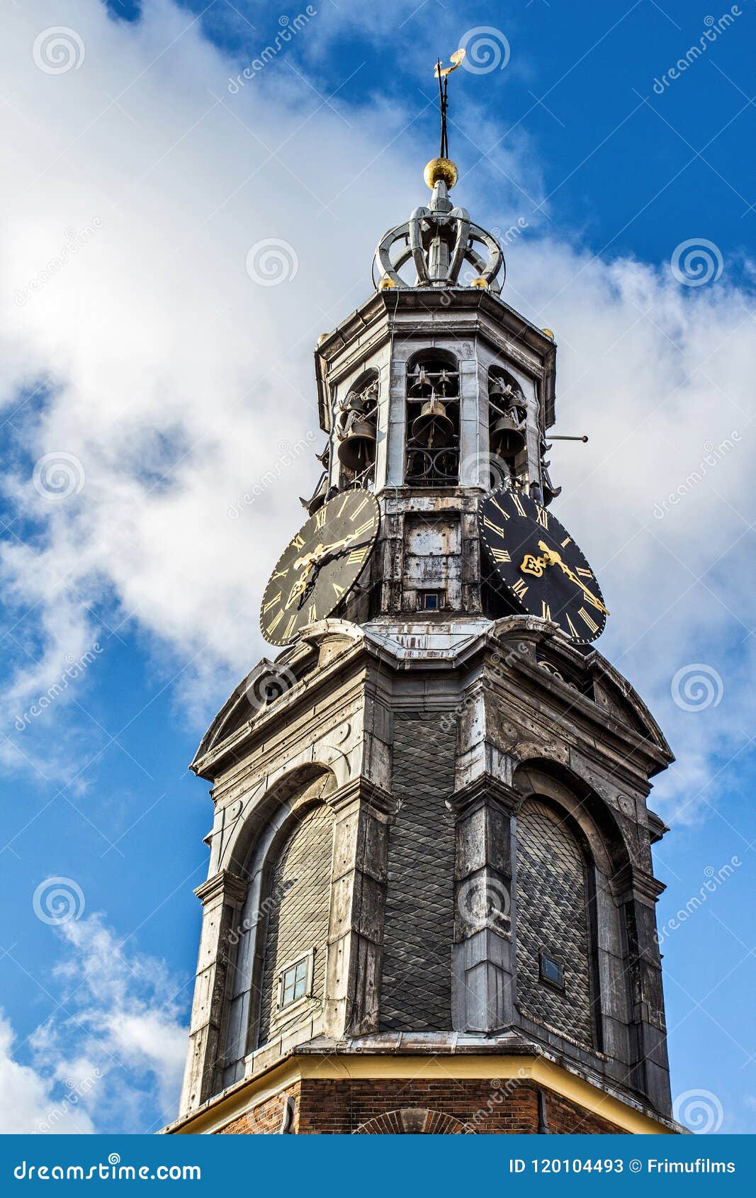Famous Mint Tower at Sunset from Bottom Stock Image - Image of european ...
