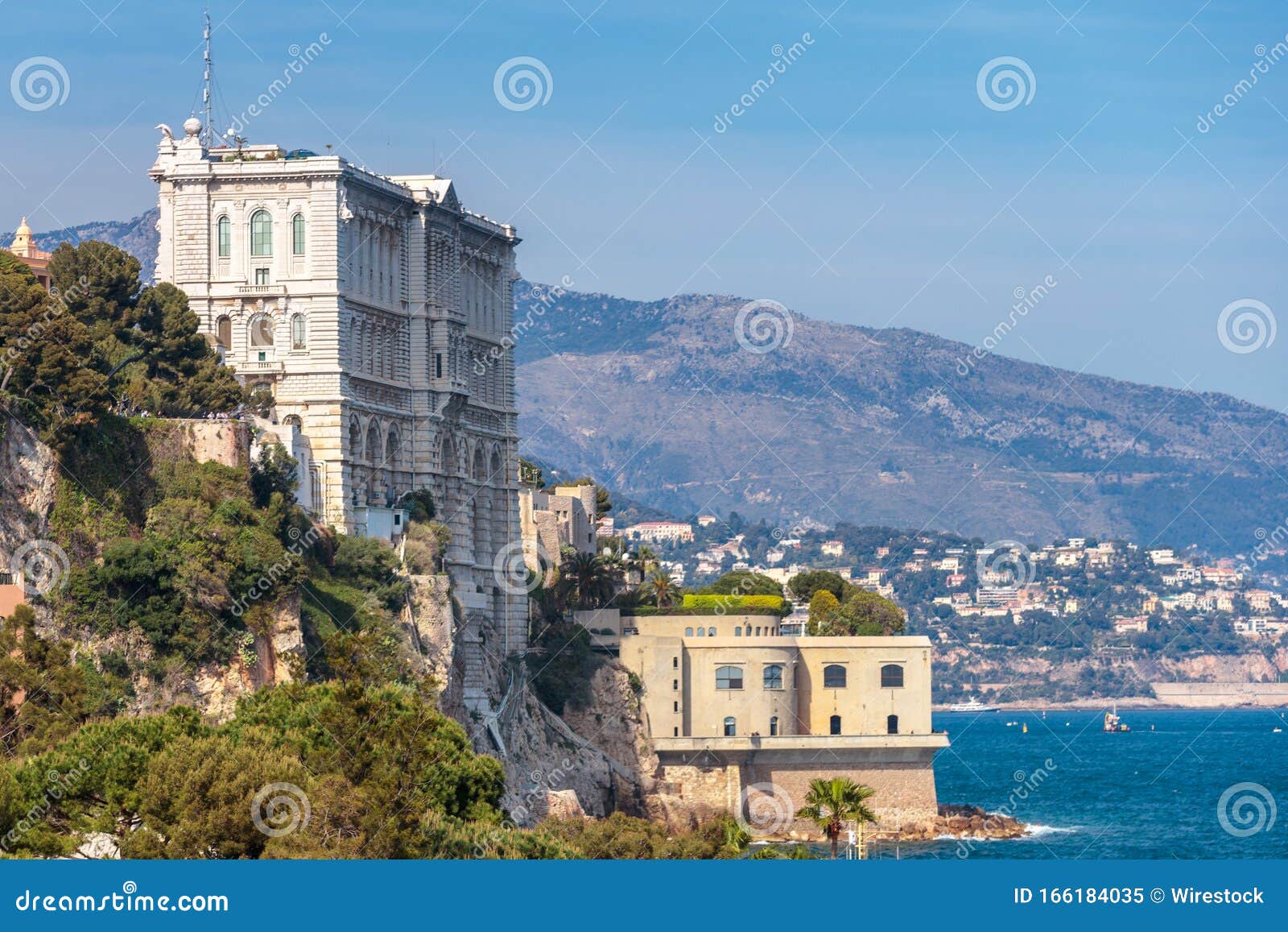 Famous Monaco Oceanographic Museum at the Board of the Ocean and ...