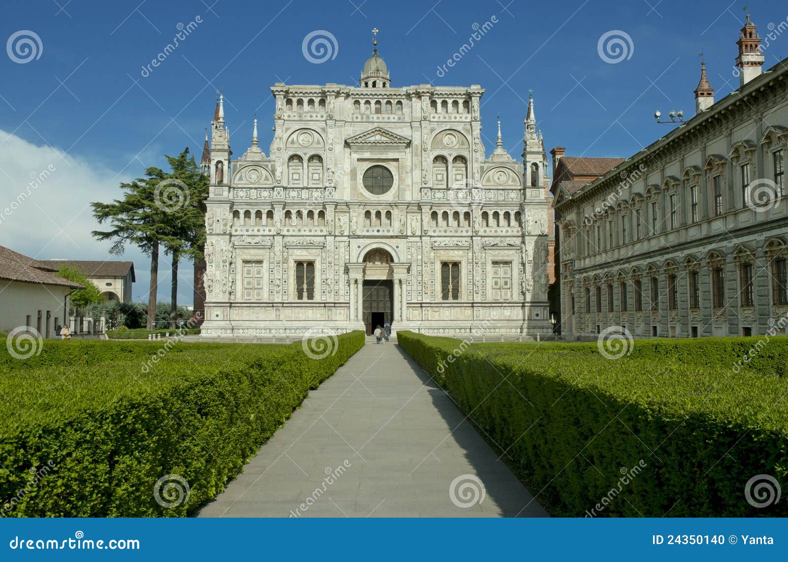 Famous Monastery of Pavia, Italy Stock Photo - Image of monastery ...