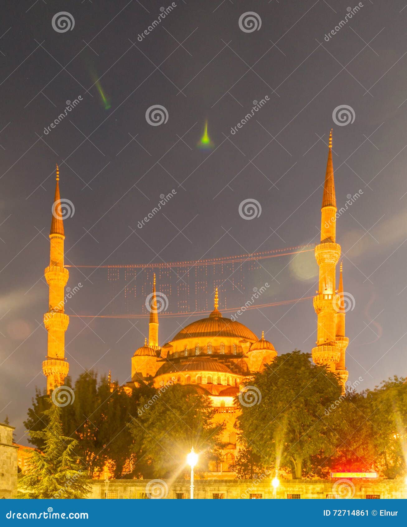 The Famous Mosque in Turkish City of Istanbul Stock Image - Image of ...