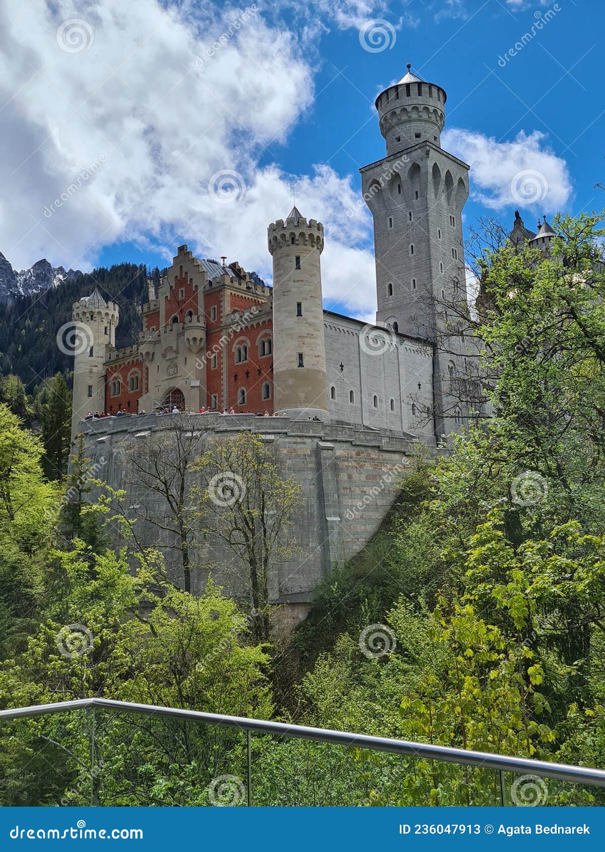 Famous Neuschwanstein Castle in Bavaria, Germany, Fall Stock Image ...