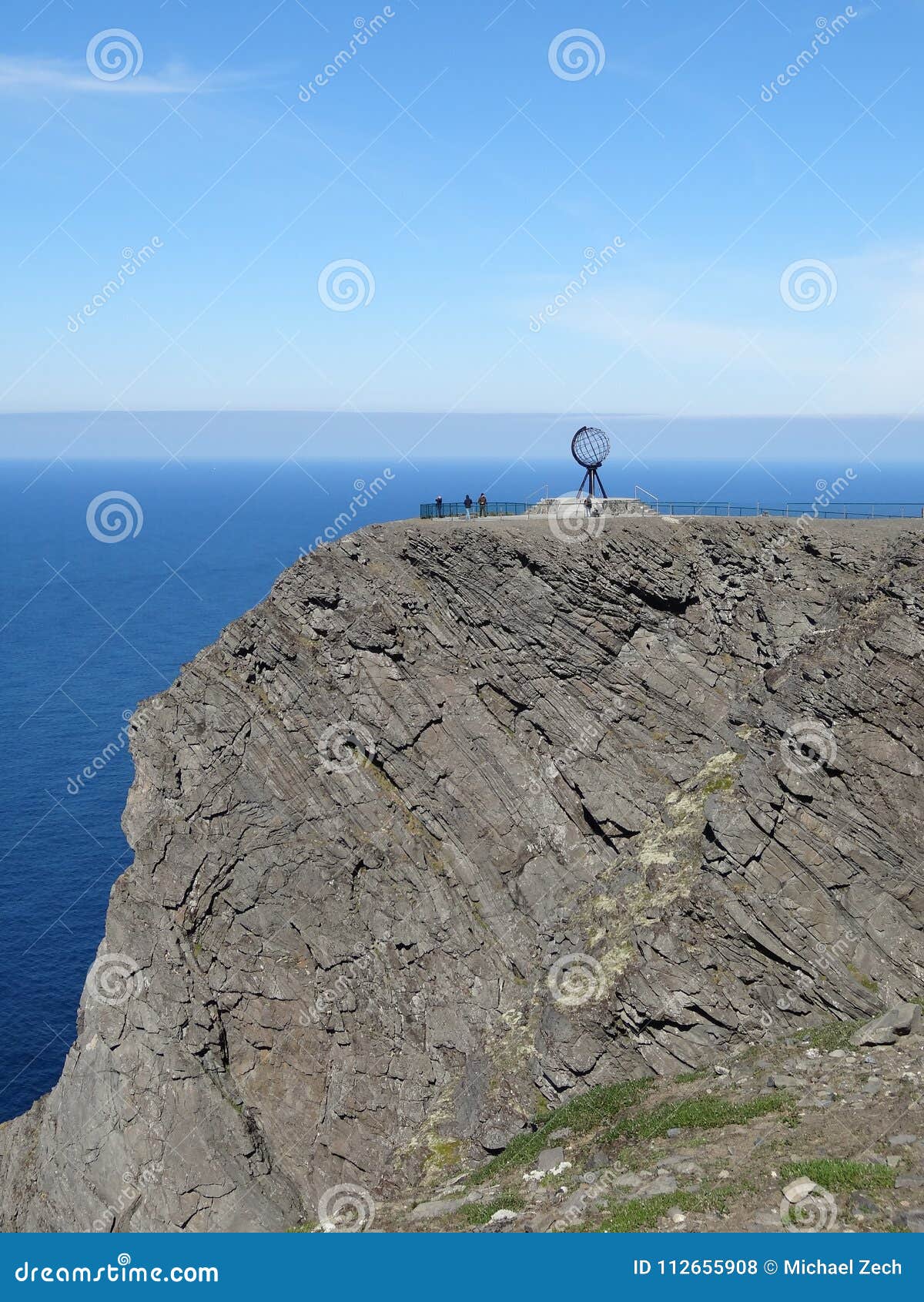 The Famous North Cape in Norway on a Beautiful Day Stock Photo - Image ...