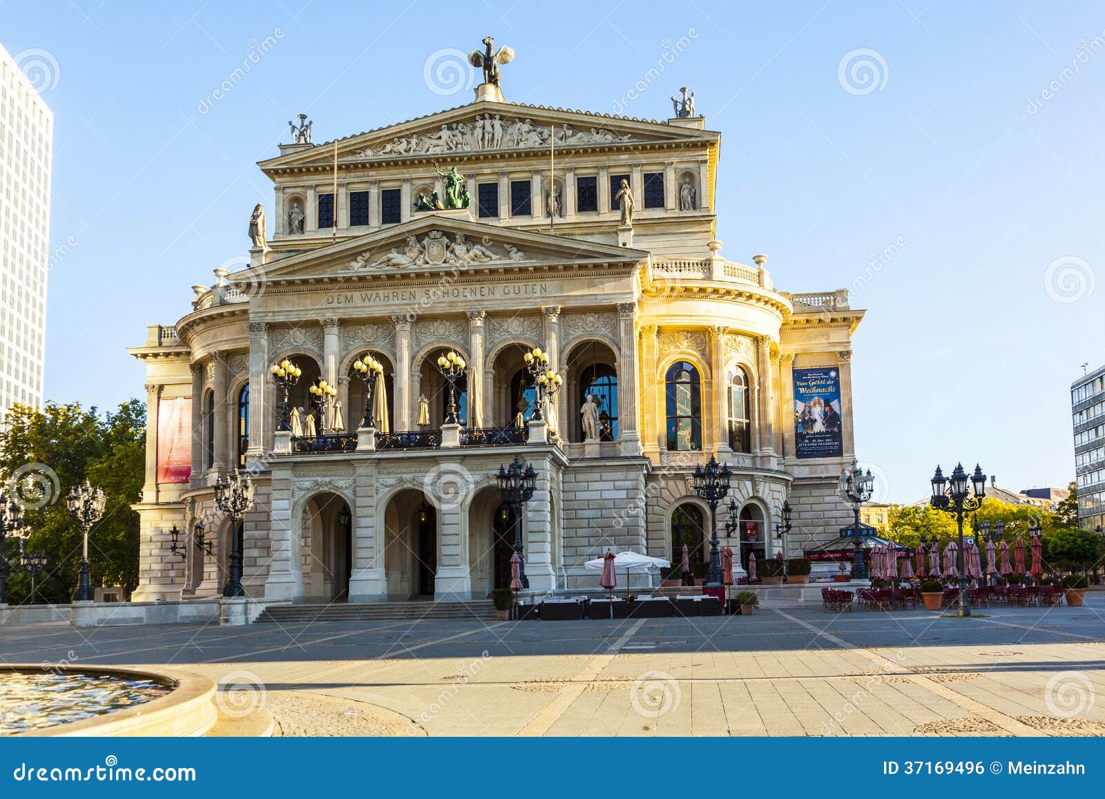 Famous Opera House in Frankfurt, Editorial Photo - Image of lucae ...