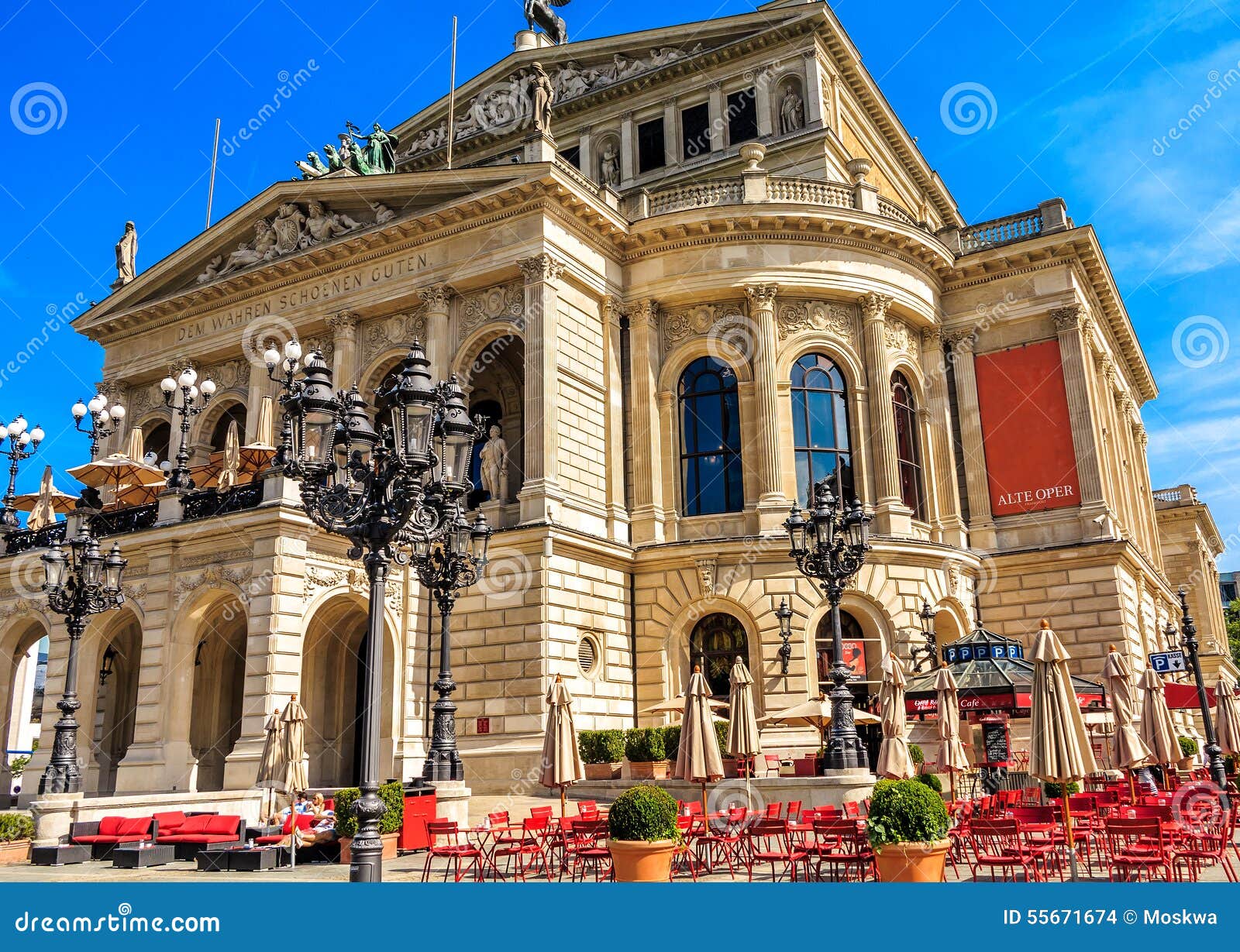 Famous Opera House in Frankfurt am Main Editorial Stock Image - Image ...