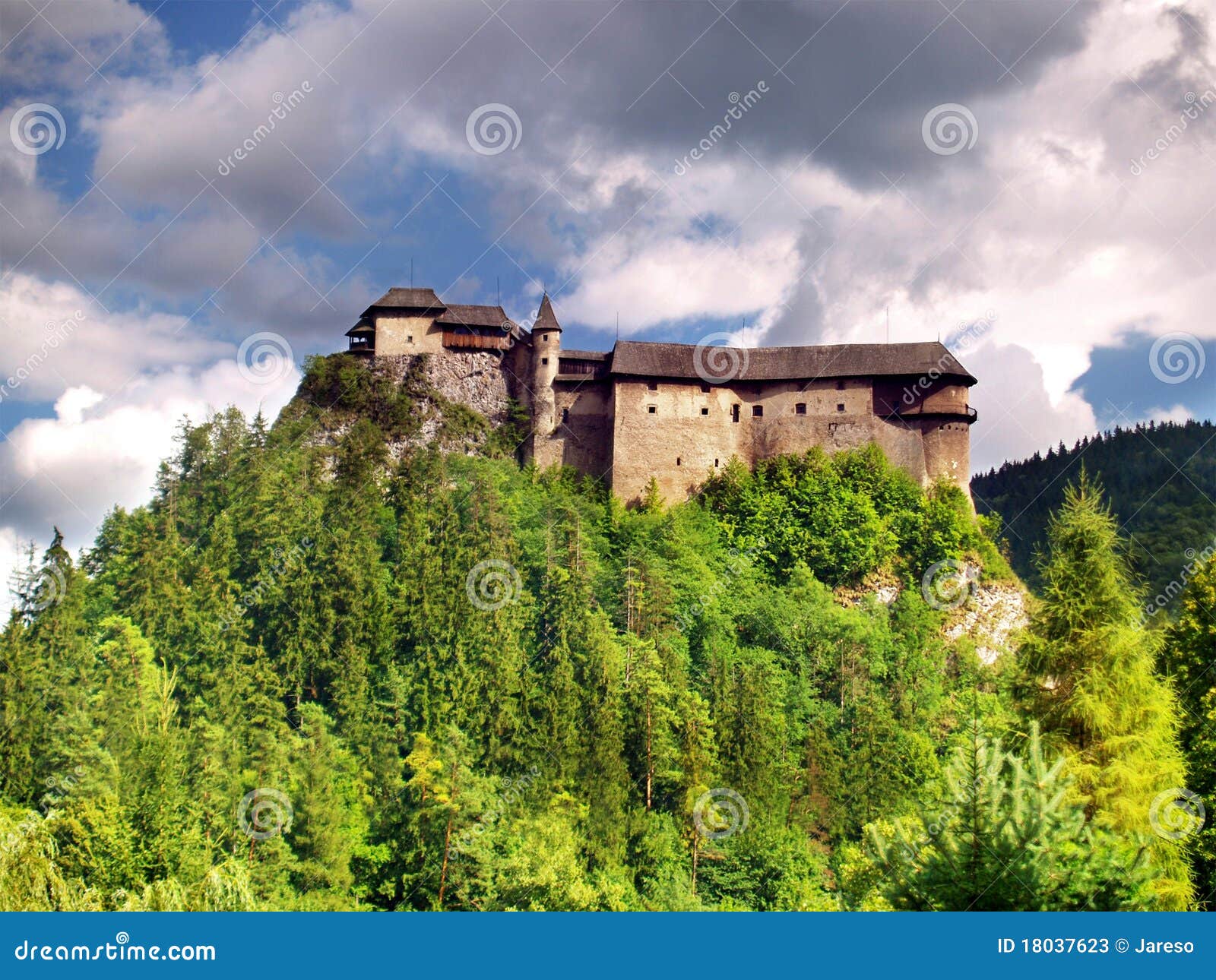 Famous Orava Castle, Slovakia Stock Image - Image of fortification ...