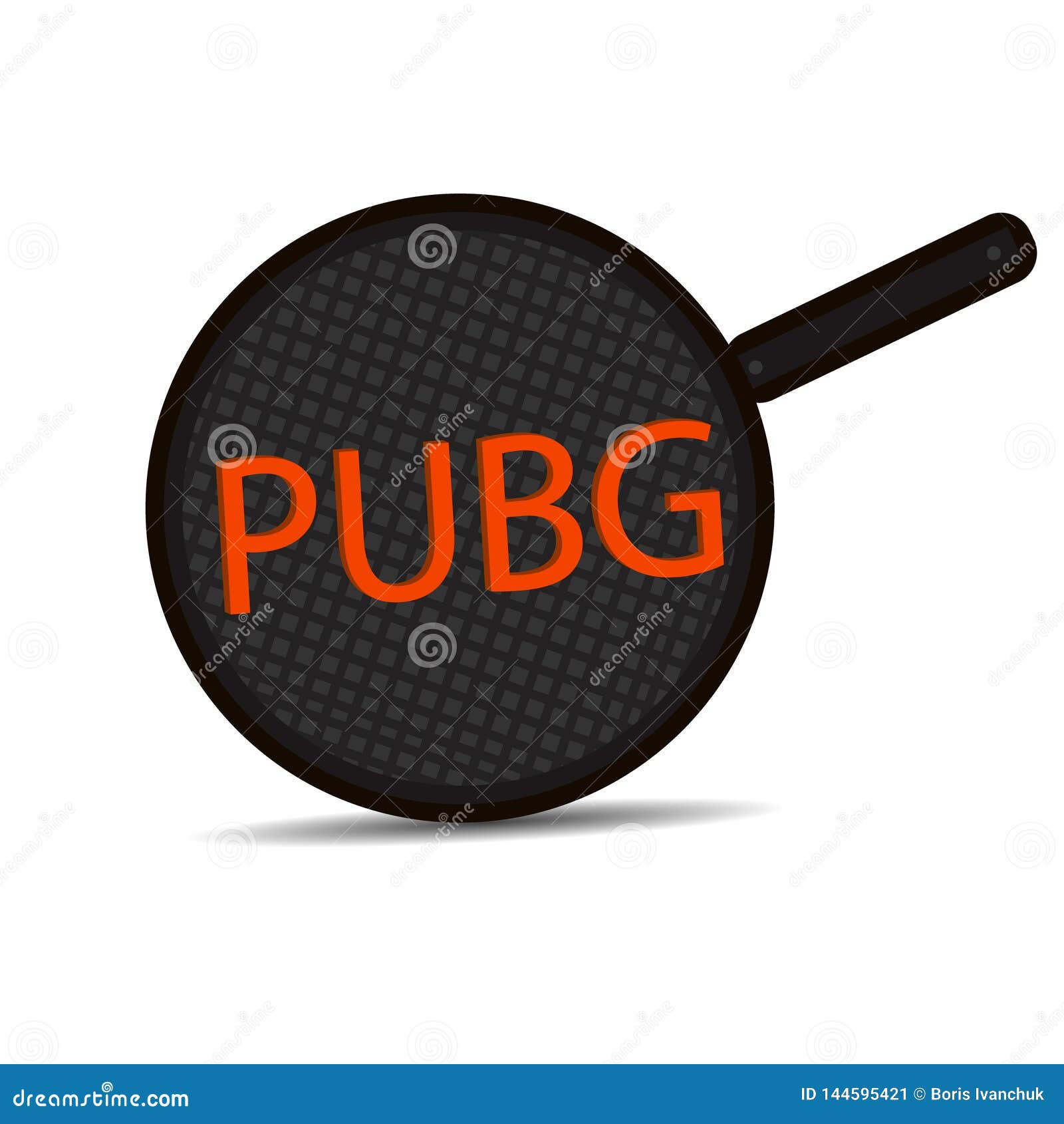 The Famous Pan from the Game PUBG on a White Background. Vector ...