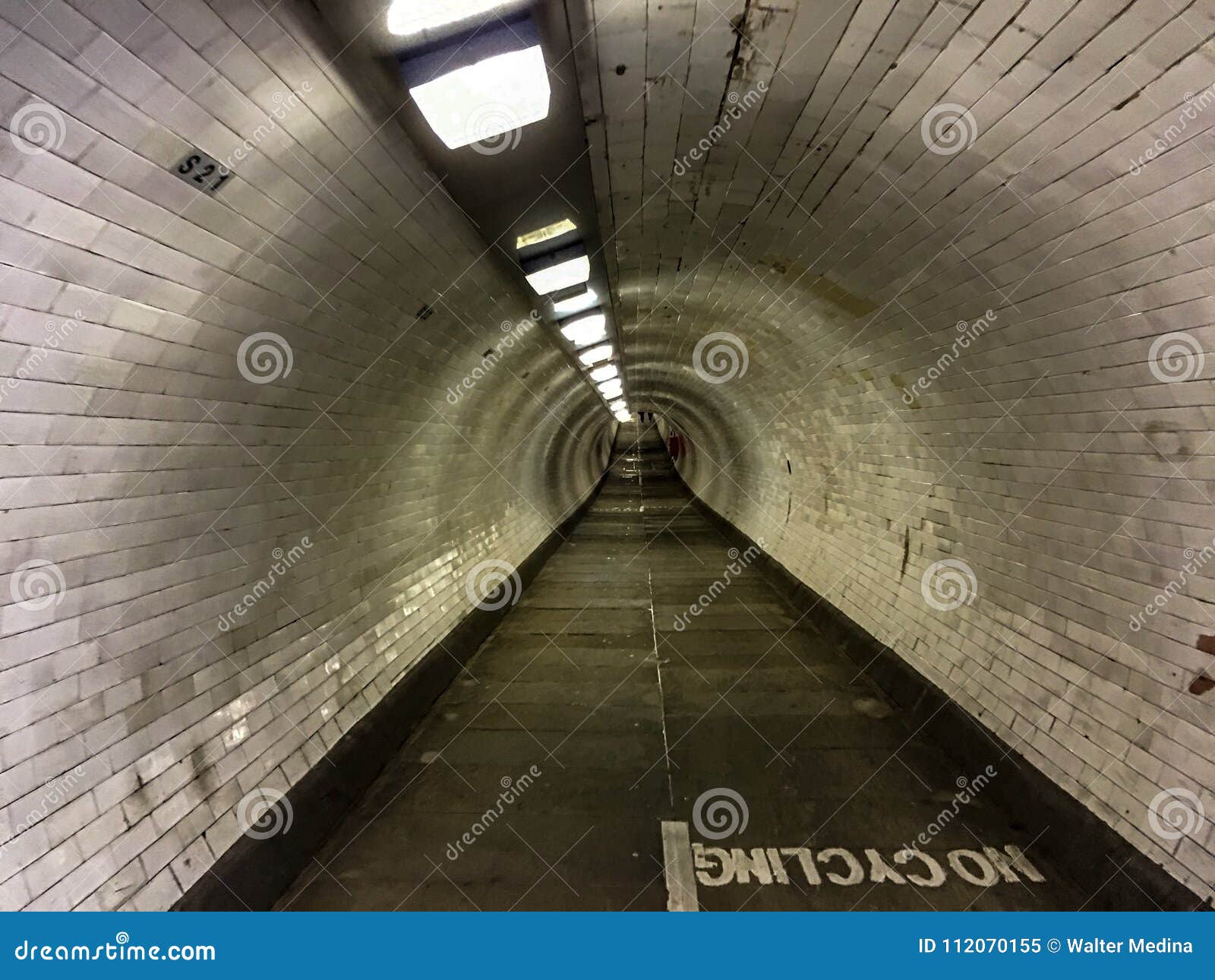 Greenwich Underground Pathway Stock Image - Image of dogs, famous ...