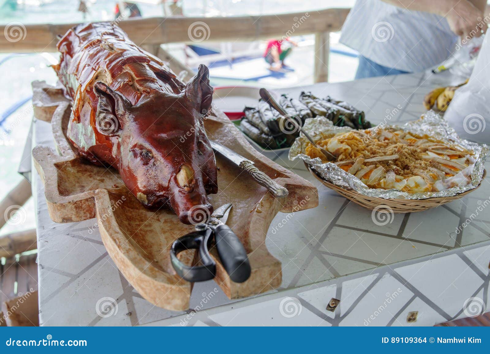 Famous Philippines Food - Lechon Stock Photo - Image of philippines ...