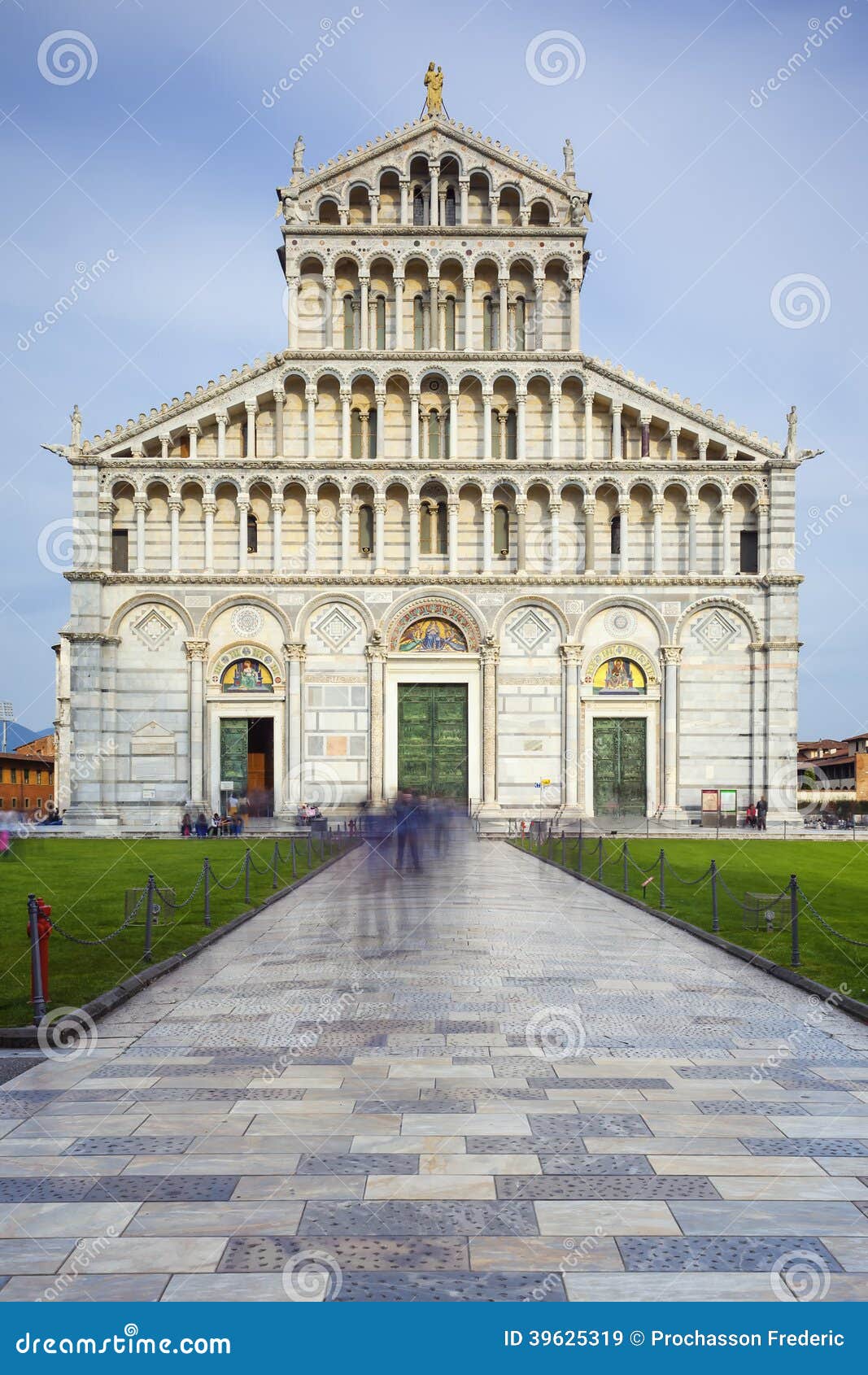 The Famous Piazza Dei Miracoli Square And The Leaning Tower, In The ...