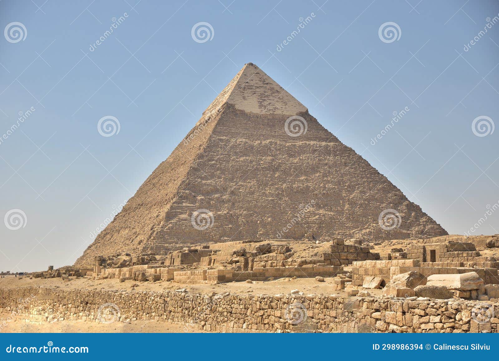The Famous Pyramids of Egypt. Stock Photo - Image of ancient, arabian ...