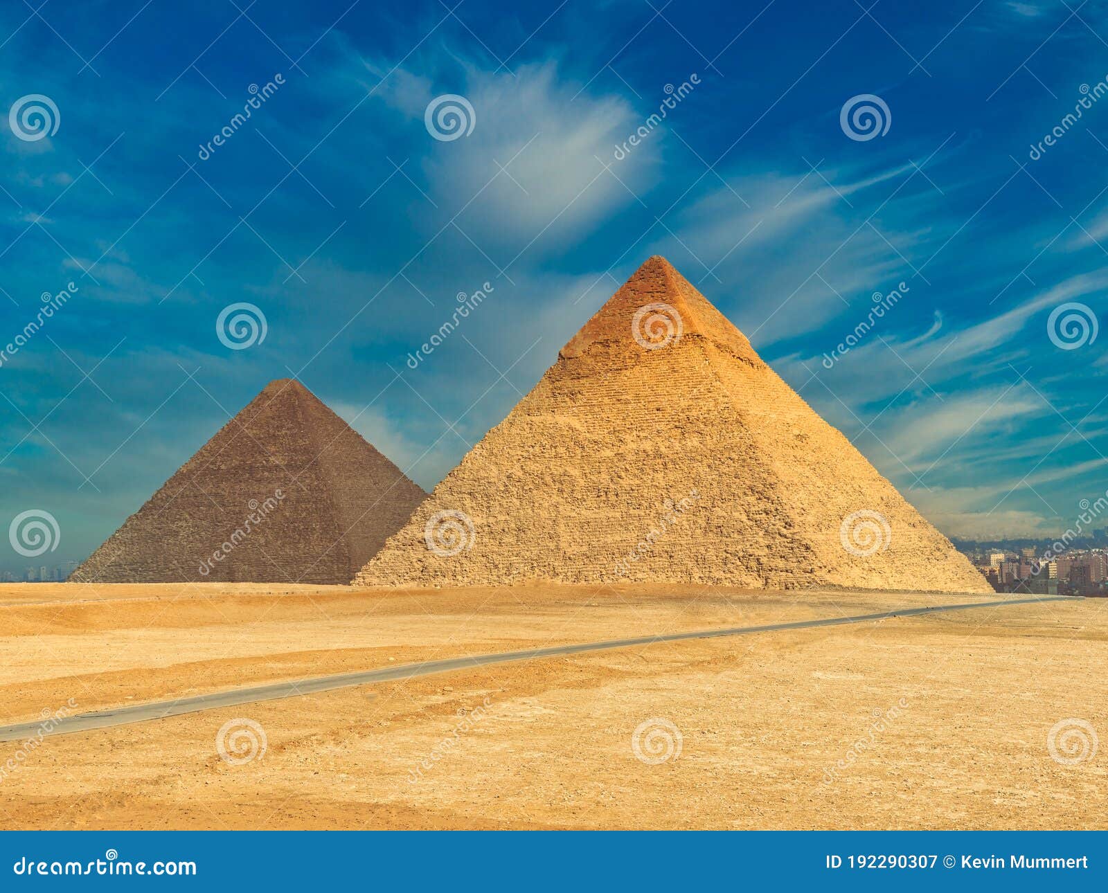 The Famous Pyramids At Giza In Egypt Stock Photography | CartoonDealer ...