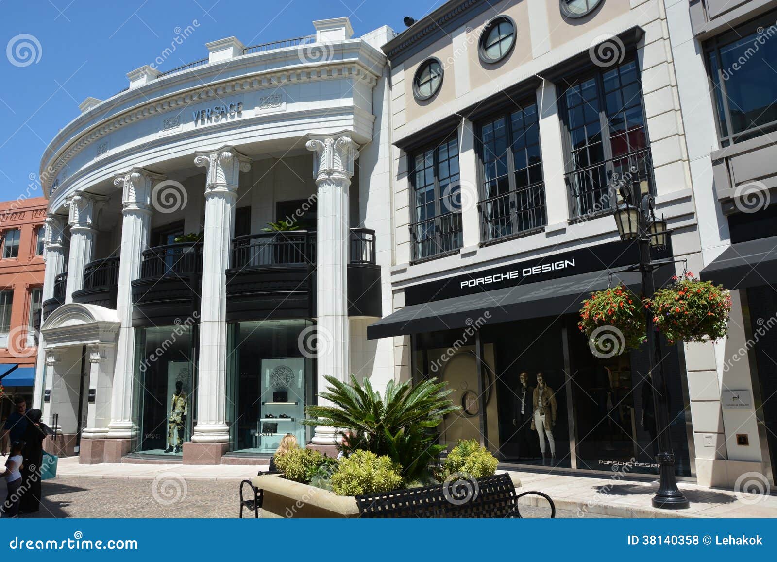 Famous Rodeo drive street editorial stock photo. Image of retail - 38140358