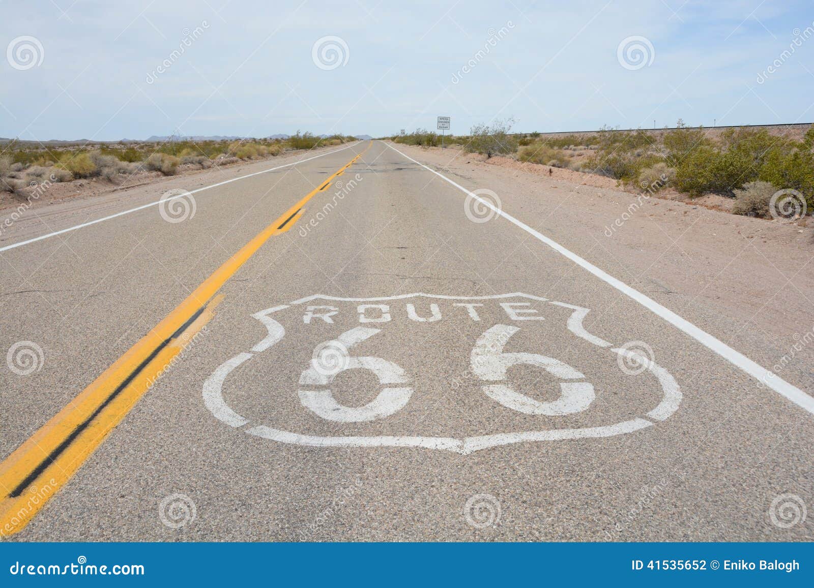 Famous Route 66 Landmark on the Road Stock Photo - Image of transport ...