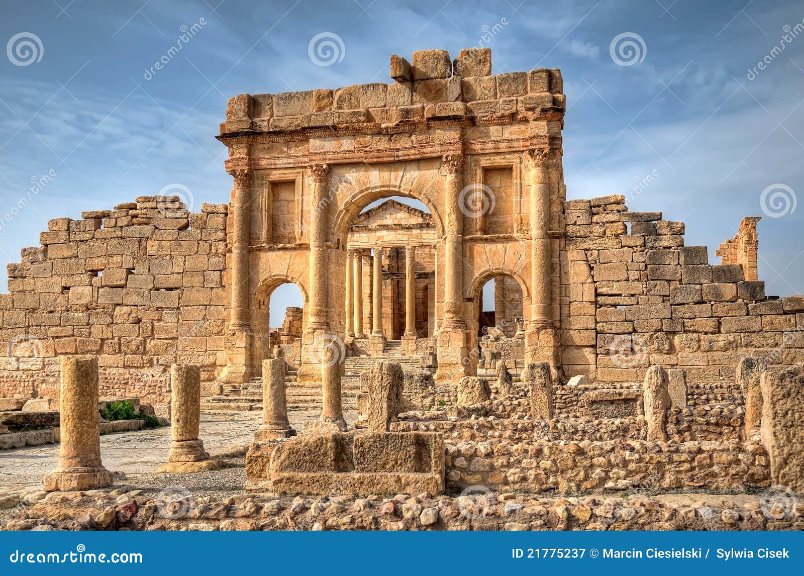 Famous ruins stock image. Image of tunisia, architecture - 21775237