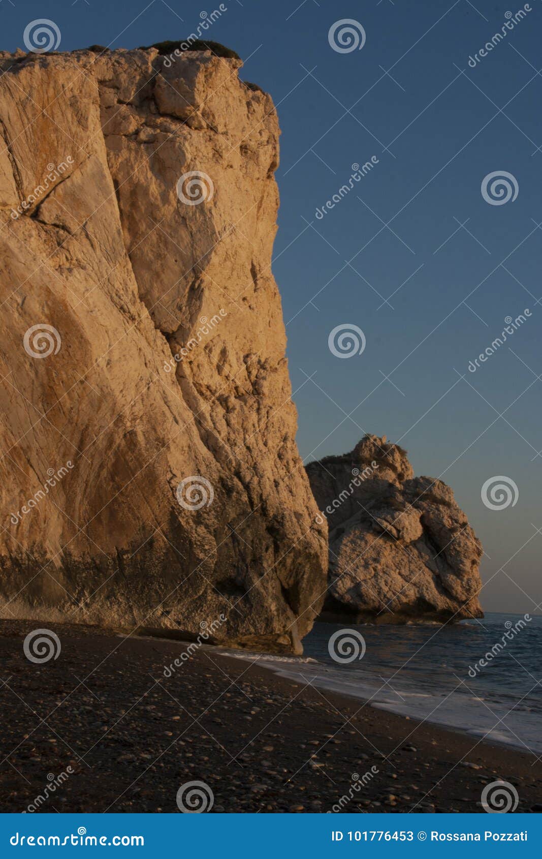 Aphrodite`s rock stock image. Image of mythology, romiou - 101776453