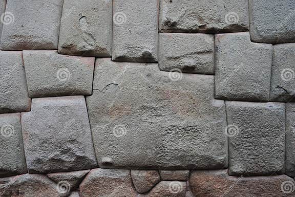 The Famous 12 Sided Stone in Old Incan Stonework in Cusco, Peru Stock ...