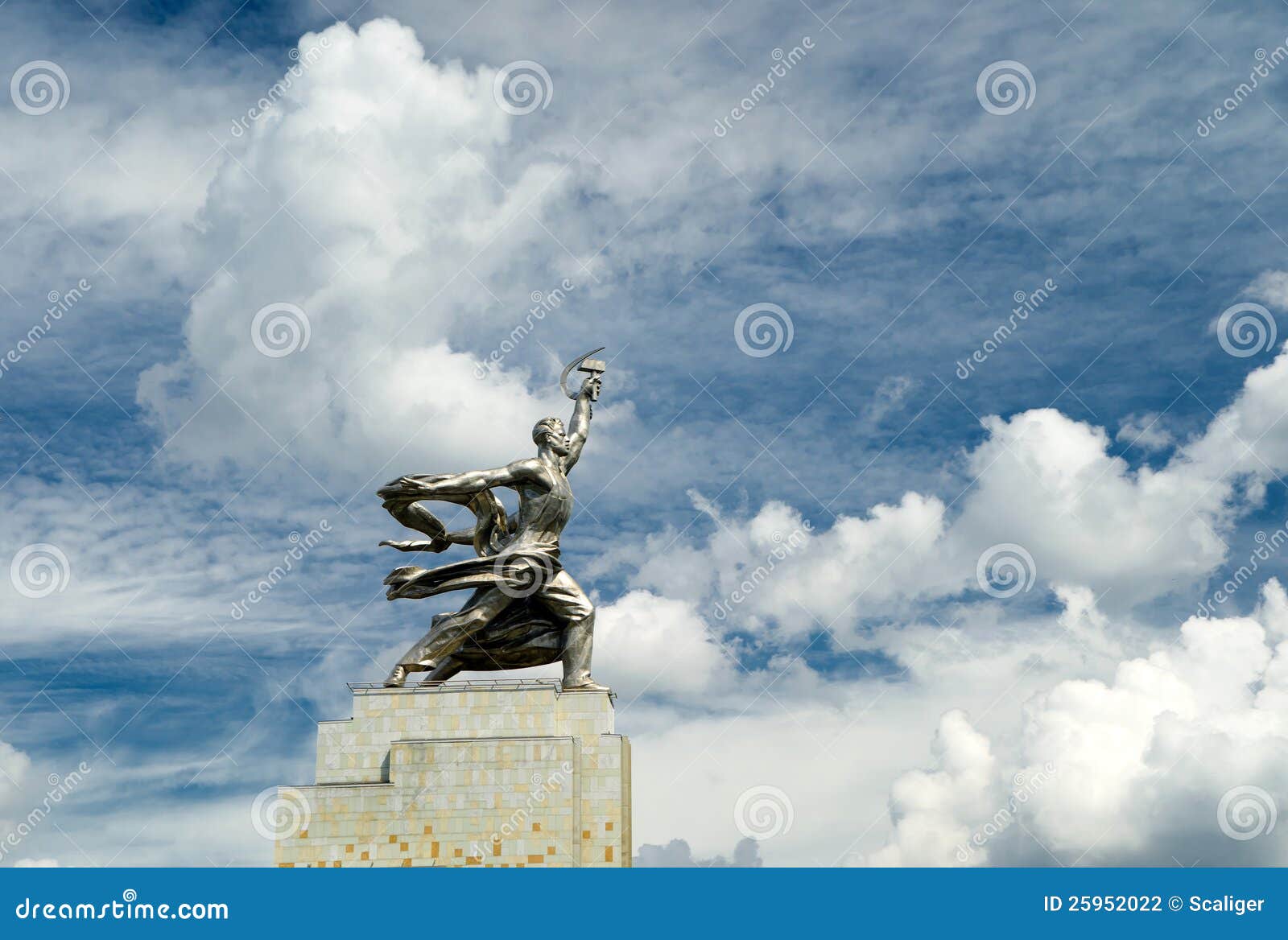 Famous Soviet Monument Worker and Kolkhoz Woman Stock Photo - Image of ...